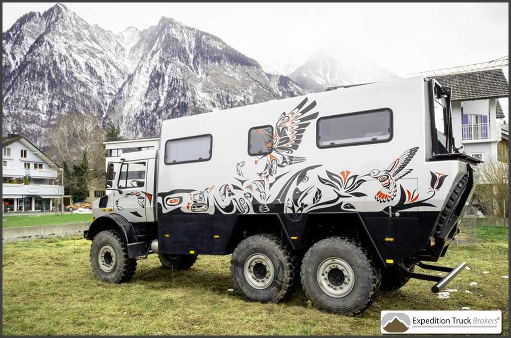 UNIMOG 6x6 Carbon Aramid Expedition Truck | Expedition Truck Brokers